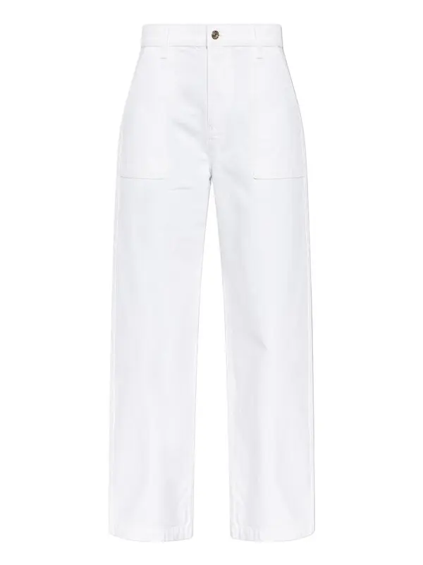 FRAME Straight-leg Jeans - White
