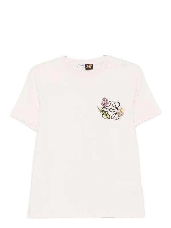 Loewe Logo Cotton T-shirt - Pink