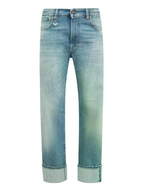 R13 Romeo Cuffed Jeans - Blue