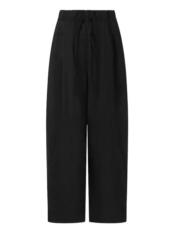 STUDIO TOMBOY Elasticated Drawstring Waist Trousers - Black