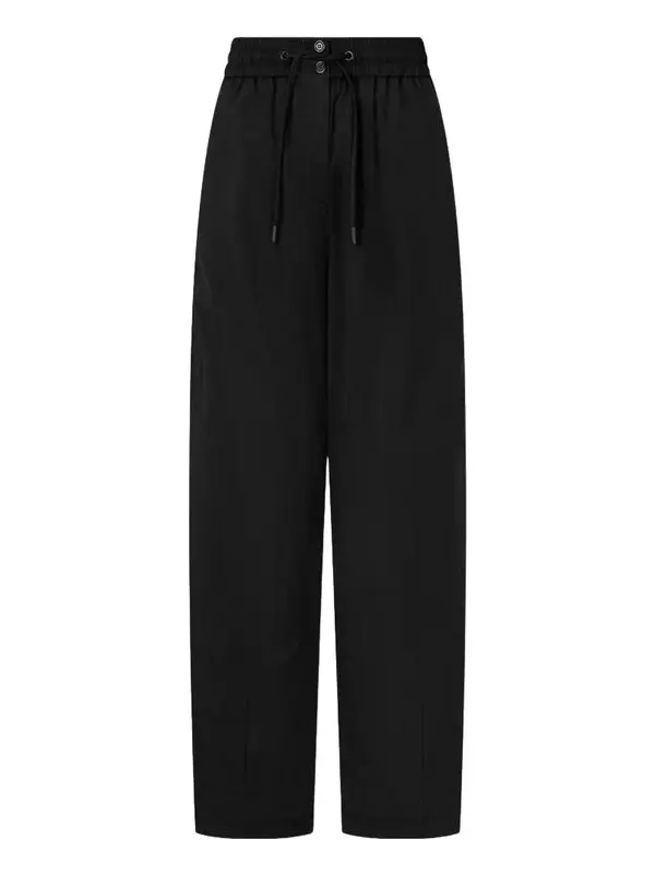 STUDIO TOMBOY Drawstring Wide Leg Trousers - Black