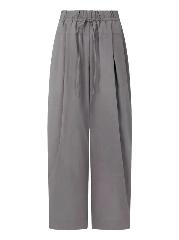 STUDIO TOMBOY Drawstring Pleated Trousers - Grey
