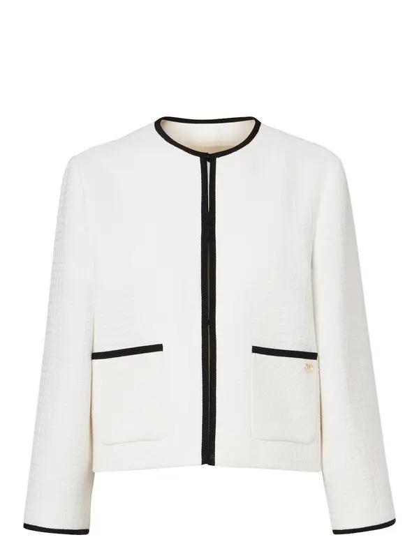 Valentino Garavani Cotton Tweed Jacket - White