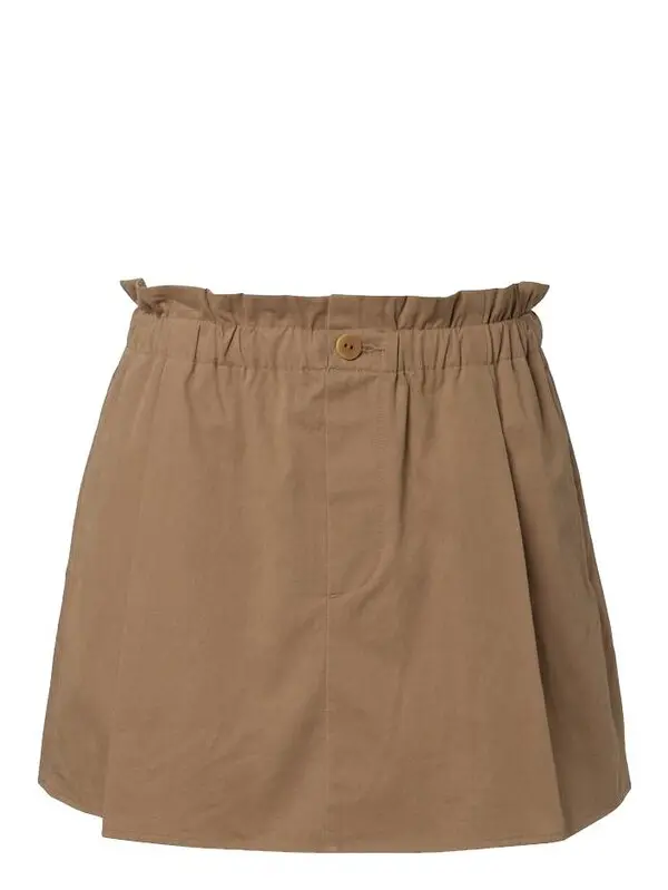 Vince Cotton Twill Skort - Brown