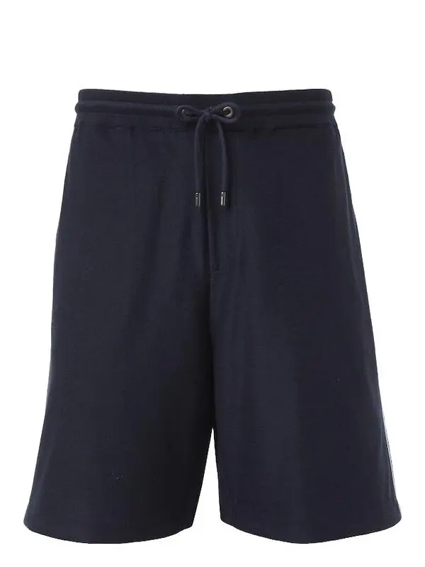 Ralph Lauren Purple Label Cotton And Silk Blend Shorts - Blue
