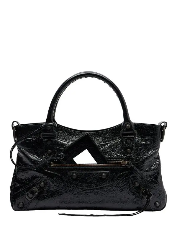 Balenciaga Le City Small Leather Top-handle Bag - Black
