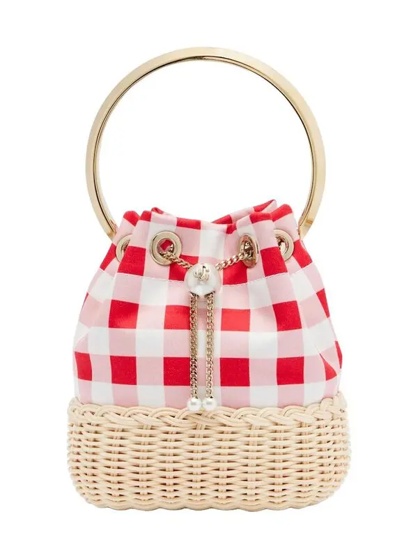 JIMMY CHOO Bon Bon Small Bucket Bag - Pink