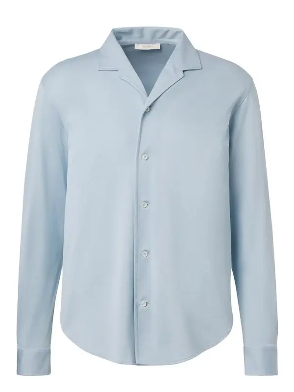 UMIT BENAN Franco Silk Shirt - Blue