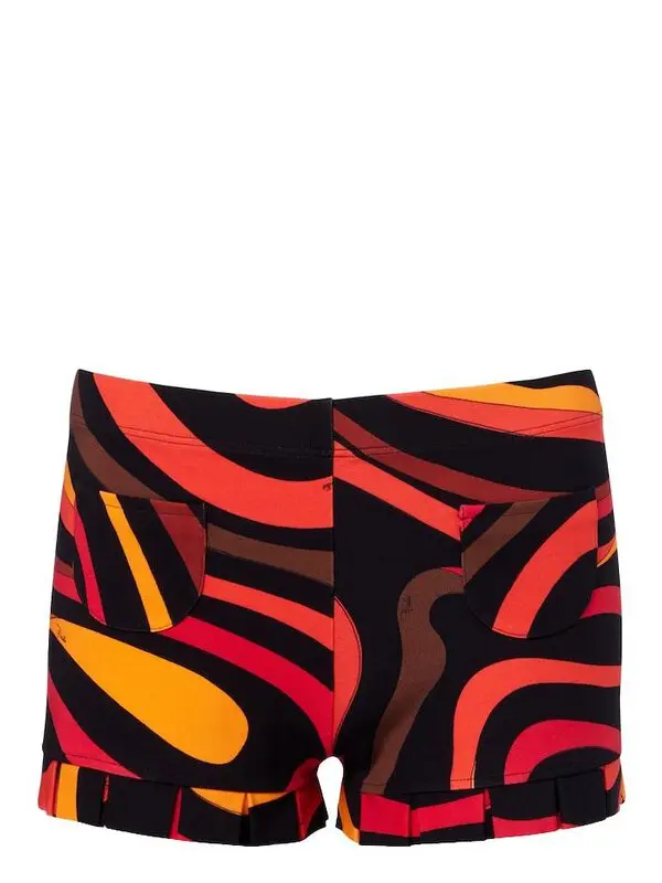 Emilio Pucci Marmo Jersey Shorts - Orange