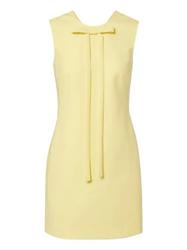 EMILIA WICKSTEAD Sorra Bow Detail Minidress - Yellow