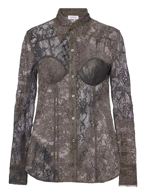 Acne Studios Lace Shirt - Green