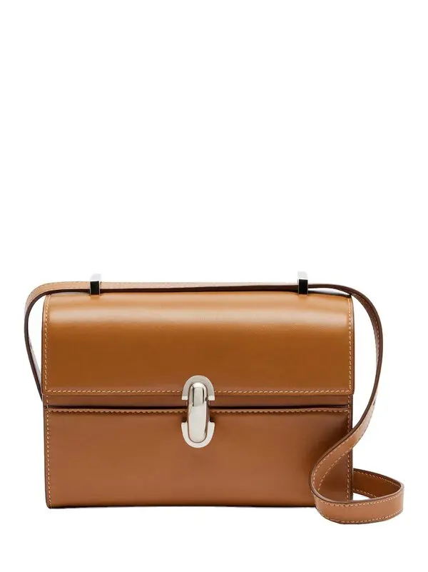 Savette Symmetry 19 Leather Shoulder Bag - Brown