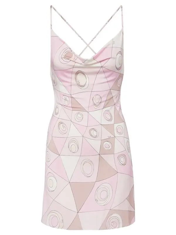Emilio Pucci Occhi Jersey Minidress - Pink