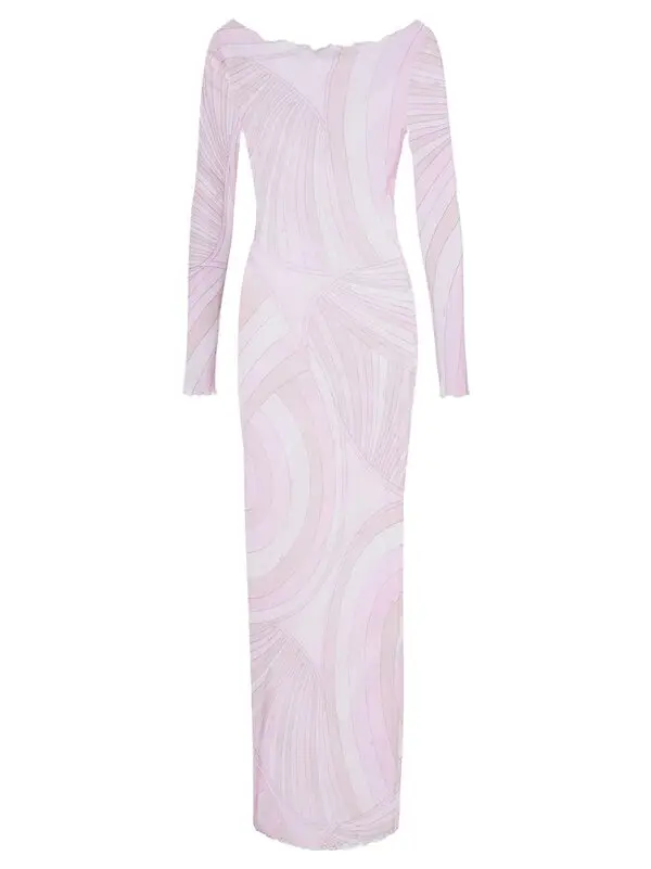 Emilio Pucci Iride Jersey Maxi Dress - Pink