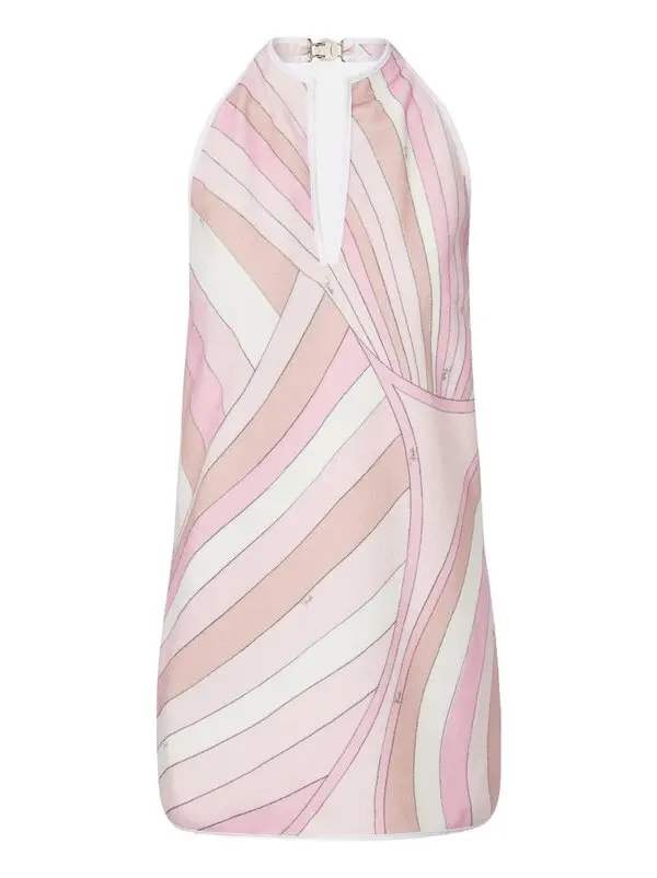 Emilio Pucci Occhi Cotton-blend Minidress - Pink