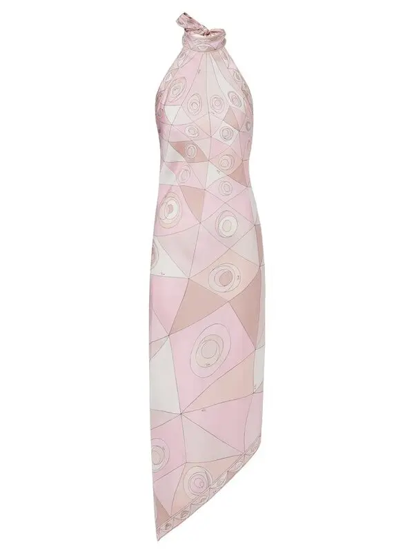 Emilio Pucci Silk Twill Maxi Dress - Pink