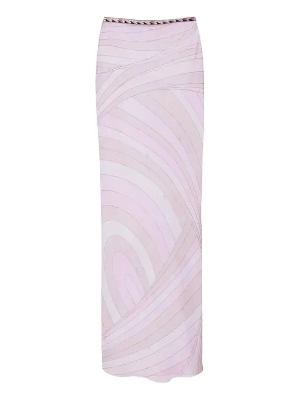 Emilio Pucci Iride Tulle Maxi Skirt - Pink