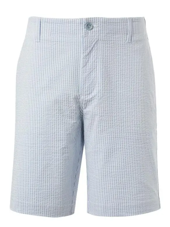Vilebrequin Striped Seersucker Bermuda Shorts - Blue
