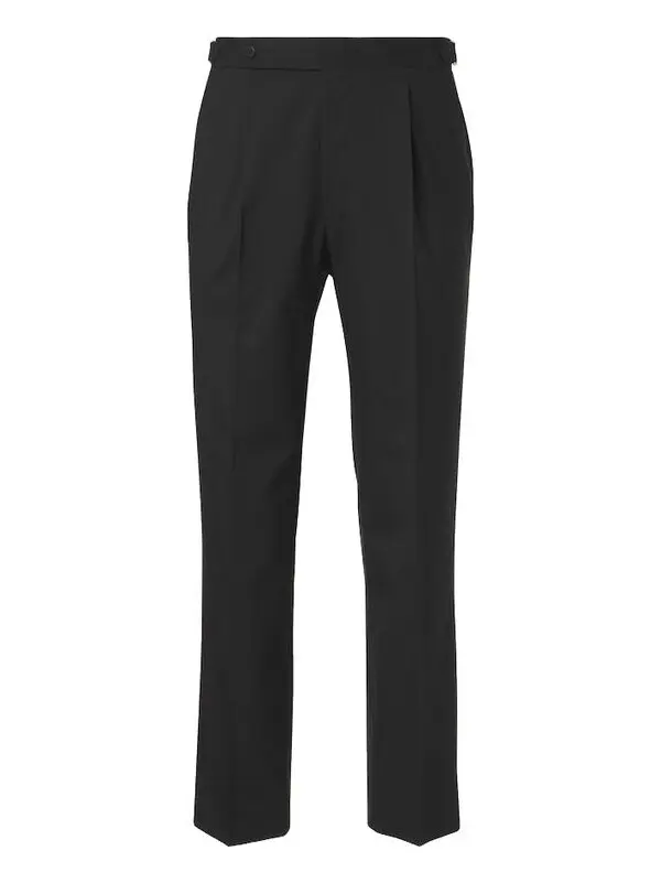 STOFFA Stòffa Wool Straight Pants - Black