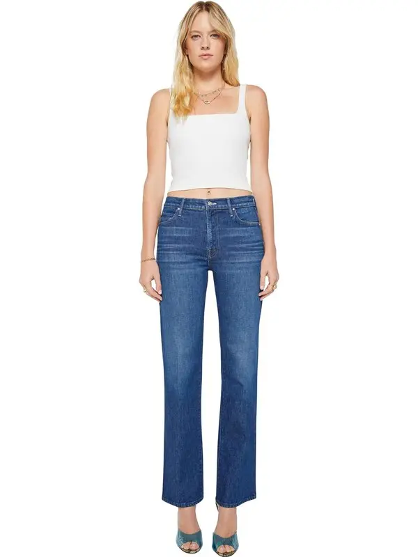 MOTHER The Kick It Jeans Made In The Shade - Blue