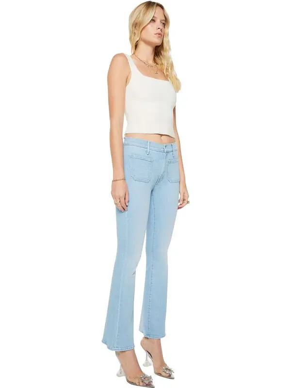 MOTHER The Patch Pocket Weekender Jeans - Light Blue