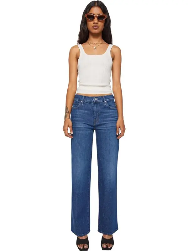 MOTHER Petite The Lil' Kick It Jeans - Blue