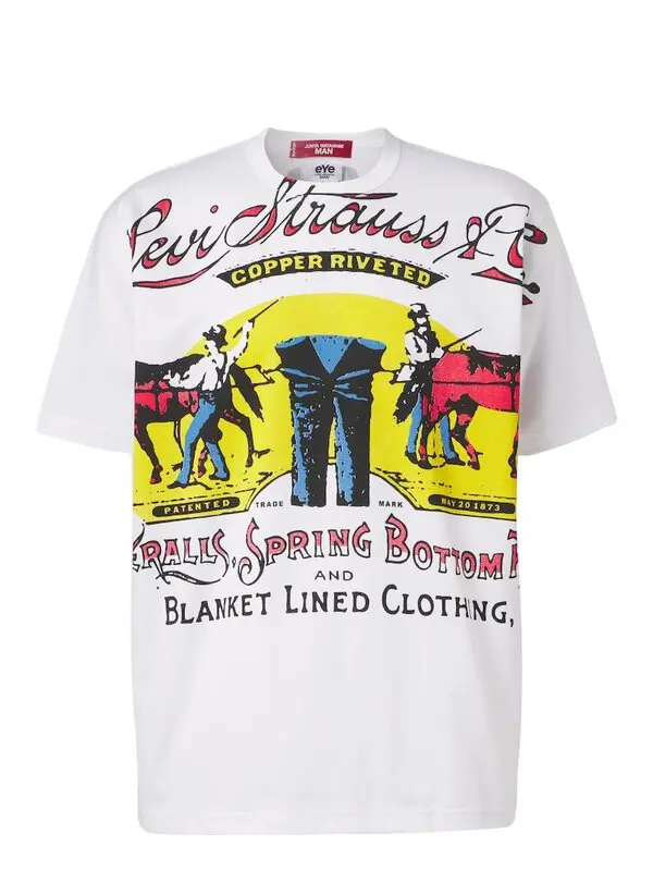 Junya Watanabe X Levi's® Printed Cotton Jersey T-shirt - White