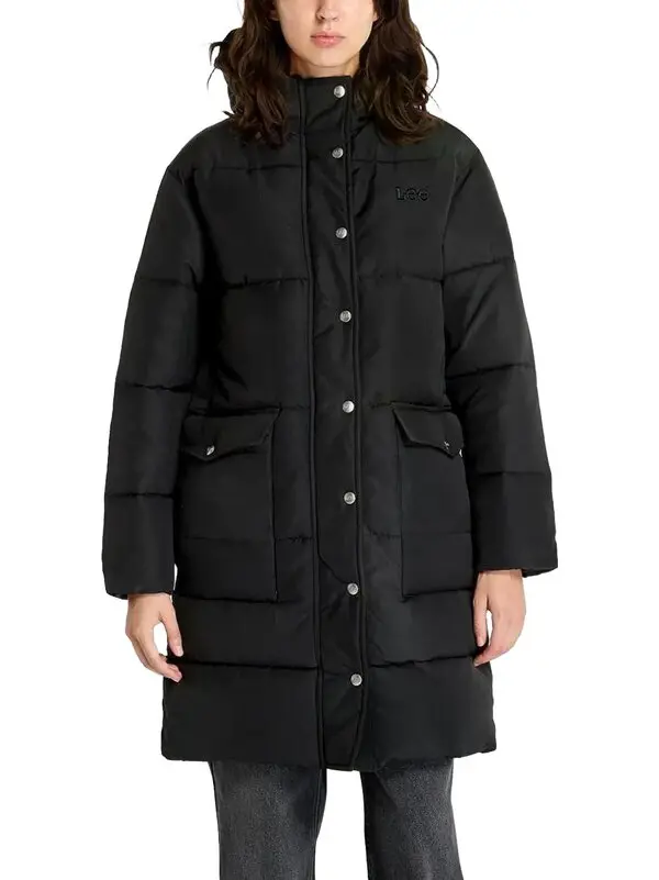 LEEM Hooded Padded Jacket - Black