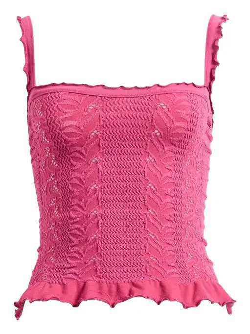 Free People So Soft Square Neck Camisole - Sangria