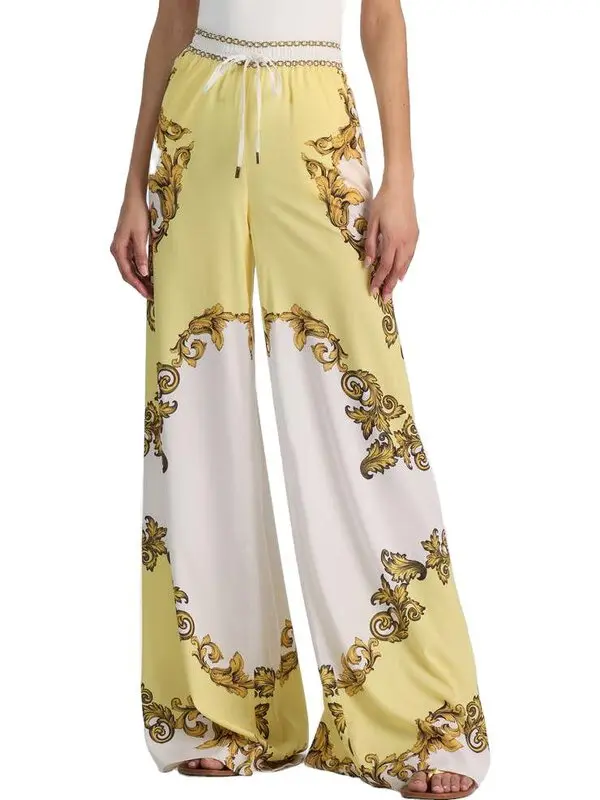 Alice + Olivia Ojai Print Palazzo Pants - Golden Coast