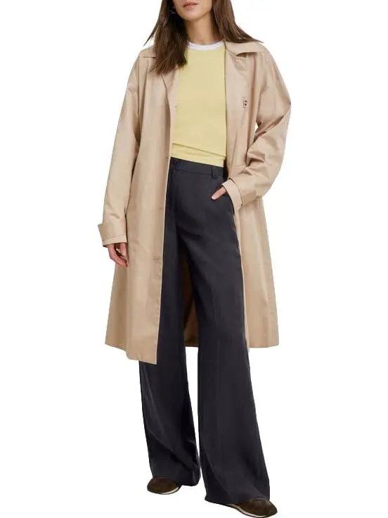 FAVORITE DAUGHTER The Easy Trench Coat - Light Khaki