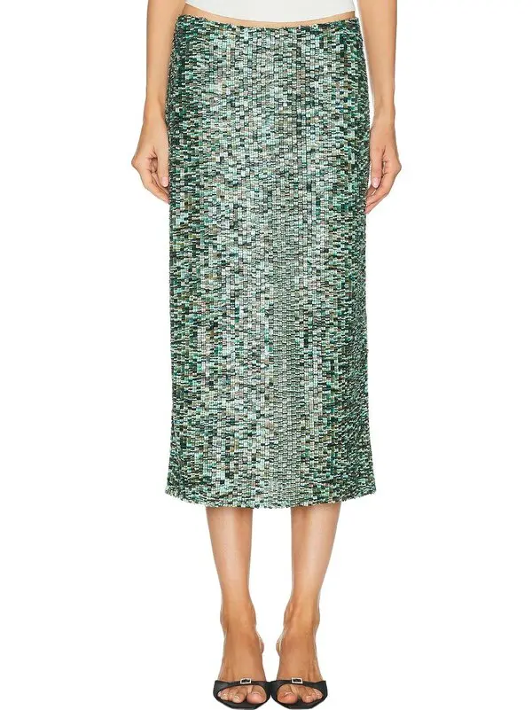 TWP Sequined Midi Skirt - Multi Darkest Spruce