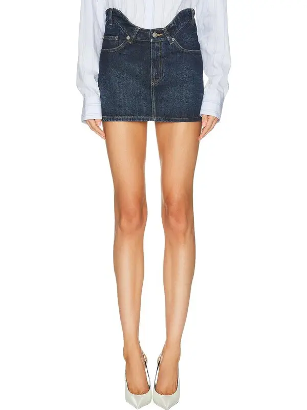 JEAN PAUL GAULTIER Denim Mini Skirt - Indigo
