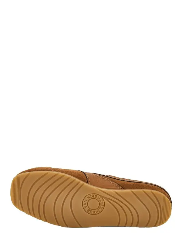 Dries Van Noten Suede And Calf Leather Mule Sneakers - Tan