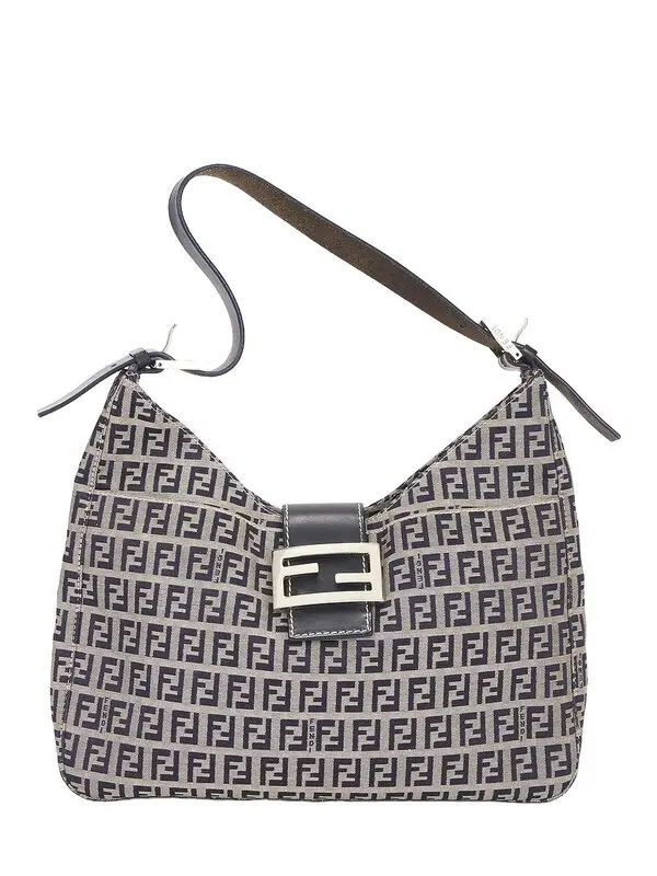 Fendi Zucchino Shoulder Bag - Grey