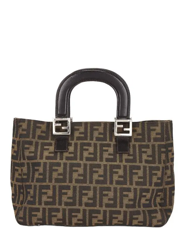 Fendi Zucca Monogram Handbag - Brown
