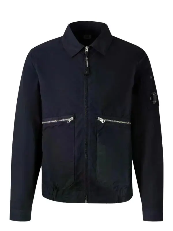 C.P. COMPANY Lens Detail Zip-up Jacket - Black