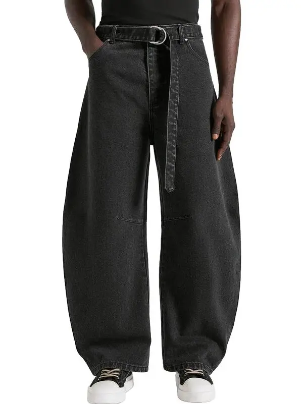 Manière De Voir Xander Barrel Leg Jeans - Black