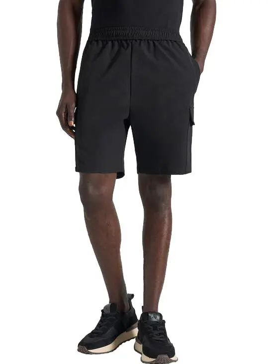 Manière De Voir Maniere De Voir Dimitri Technical Cargo Shorts - Black