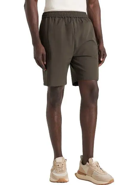 Manière De Voir Maniere De Voir Dimitri Technical Cargo Shorts - Olive