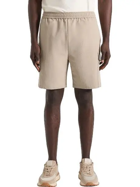 Manière De Voir Maniere De Voir Dimitri Technical Cargo Shorts - Taupe