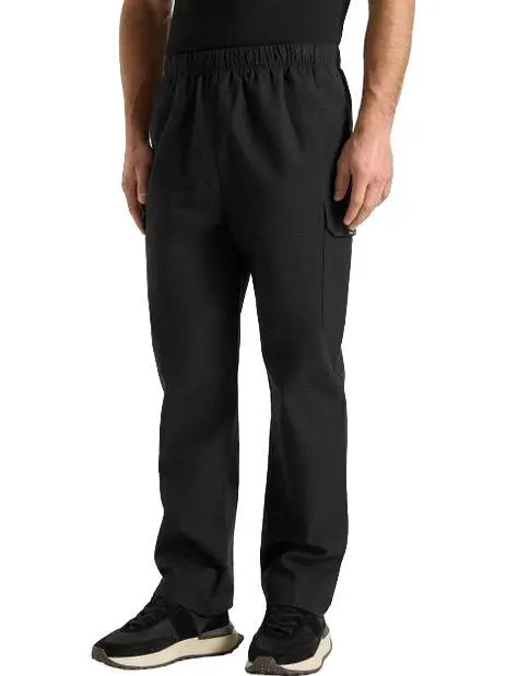 Manière De Voir Textured Cotton Cargo Trousers - Black