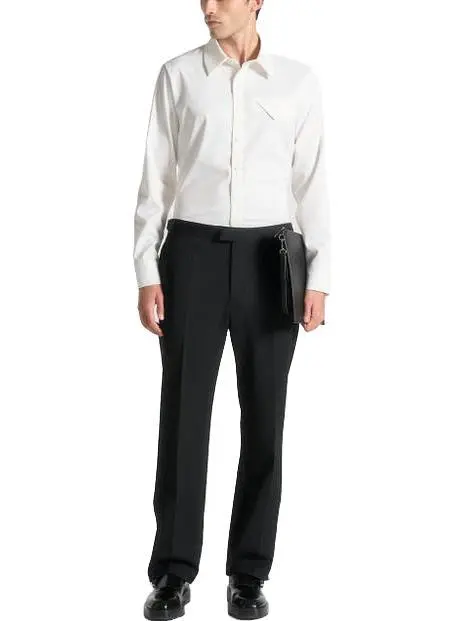 Manière De Voir Tom Slim Fit Tailored Stretch Dress Shirt - Black