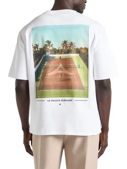 Manière De Voir Aaron Club Saint-tropez Cotton T-shirt - White