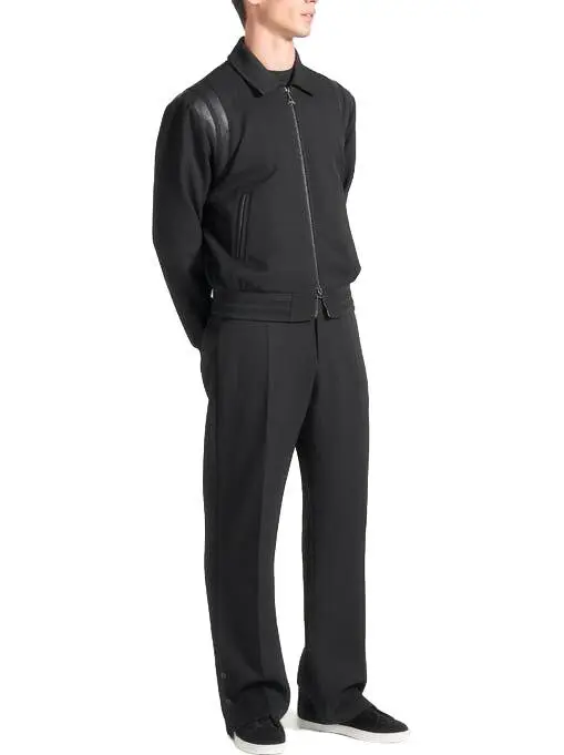 Manière De Voir Tailored Varsity Jacket - Black