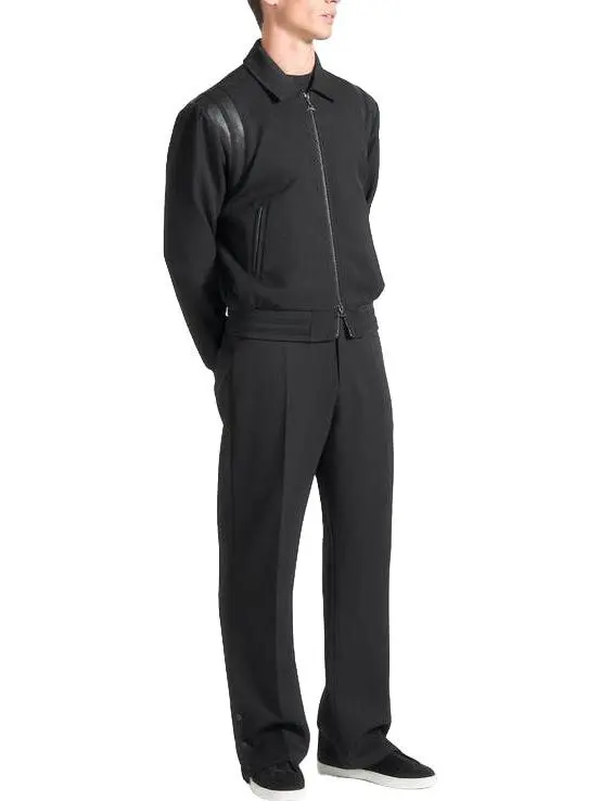 Manière De Voir Tailored Varsity Jacket - Black