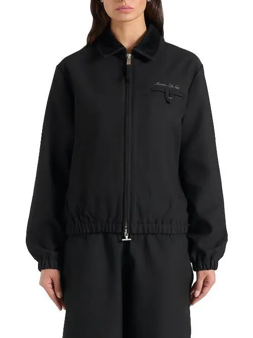 Manière De Voir Twill Signature Jacket - Black