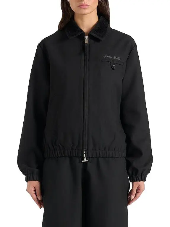 Manière De Voir Twill Signature Jacket - Black