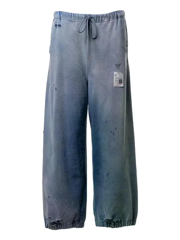 Mihara Yasuhiro Sun-faded-like Sweat Pants - Blue