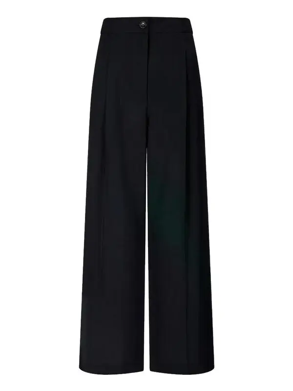 STUDIO TOMBOY Pleated Wide-leg Trousers - Blue
